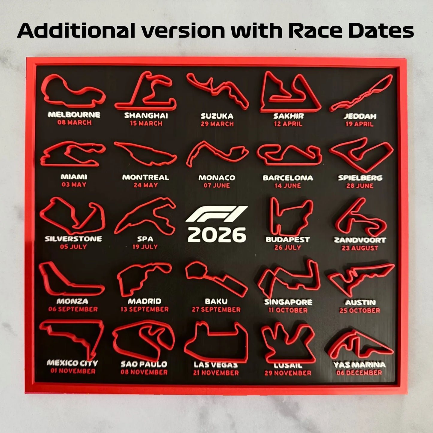🏎️ 2026 Formula 1 Wall or Desk Calendar – F1 Racing Fan’s Essential an ...